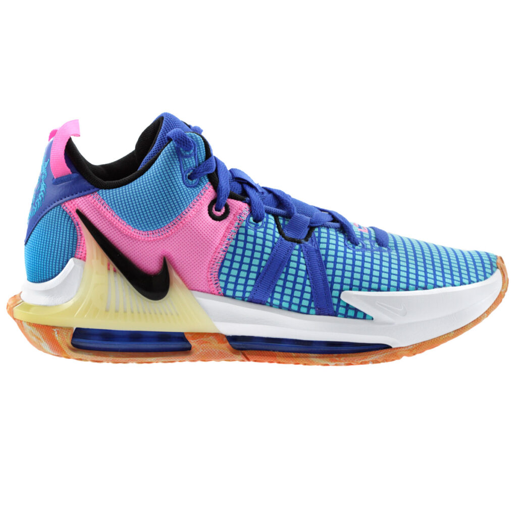 Tênis de Basquete Nike Lebron Witness VII Azul e Rosa - Sportset