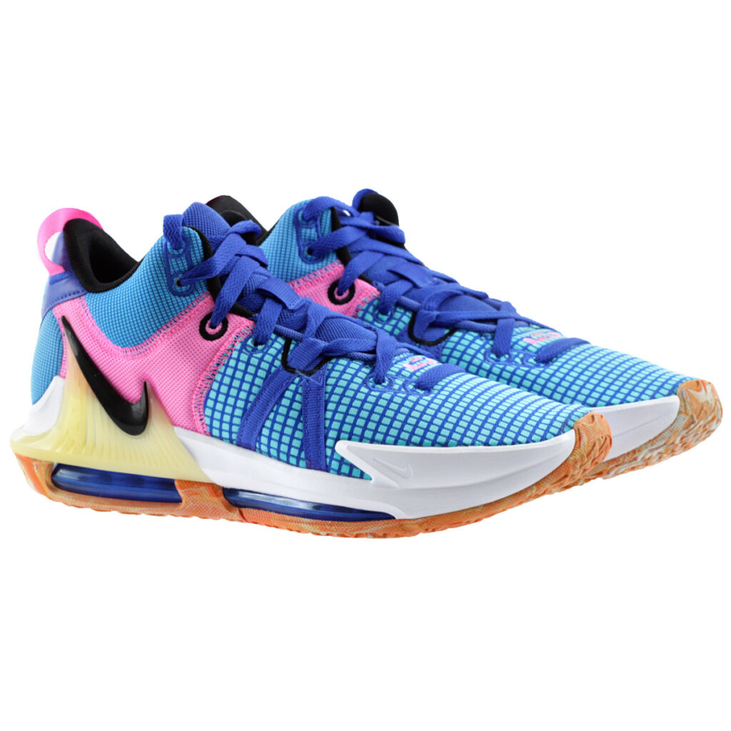 Tênis de Basquete Nike Lebron Witness VII Azul e Rosa - Sportset